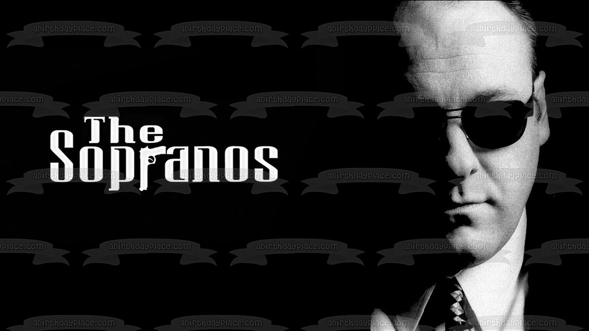 The Sopranos Tony Soprano Black and White Edible Cake Topper Image ABP ...