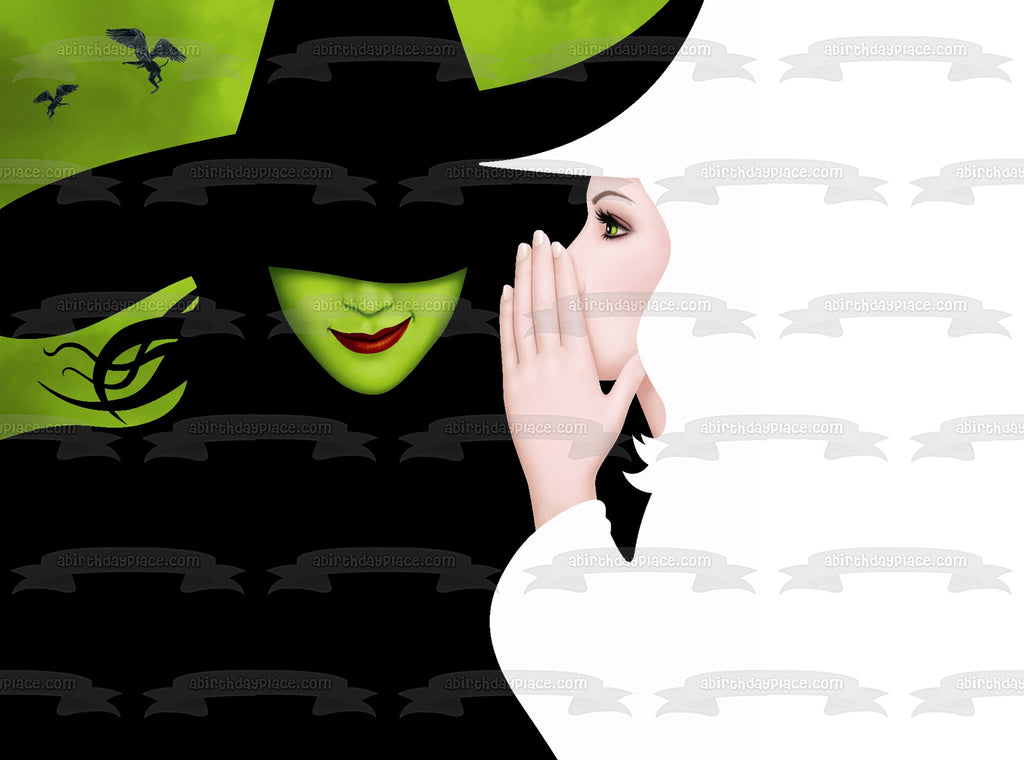 Wicked Elphaba Glinda Flying Monkeys Edible Cake Topper Image ABPID508 ...