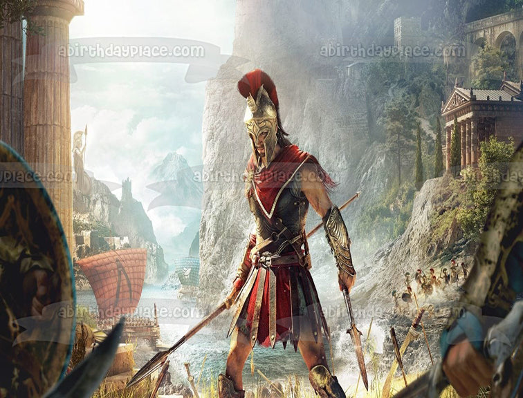 Assassins Creed Odyssey Spartan Edible Cake Topper Image ABPID52177 – A ...