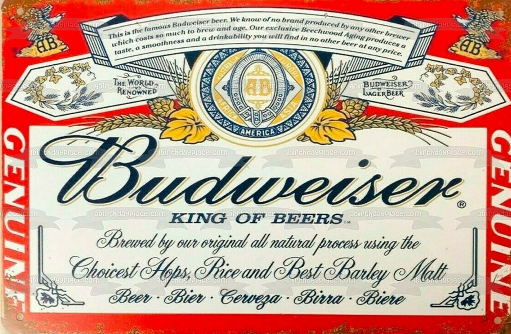 Budweiser Label