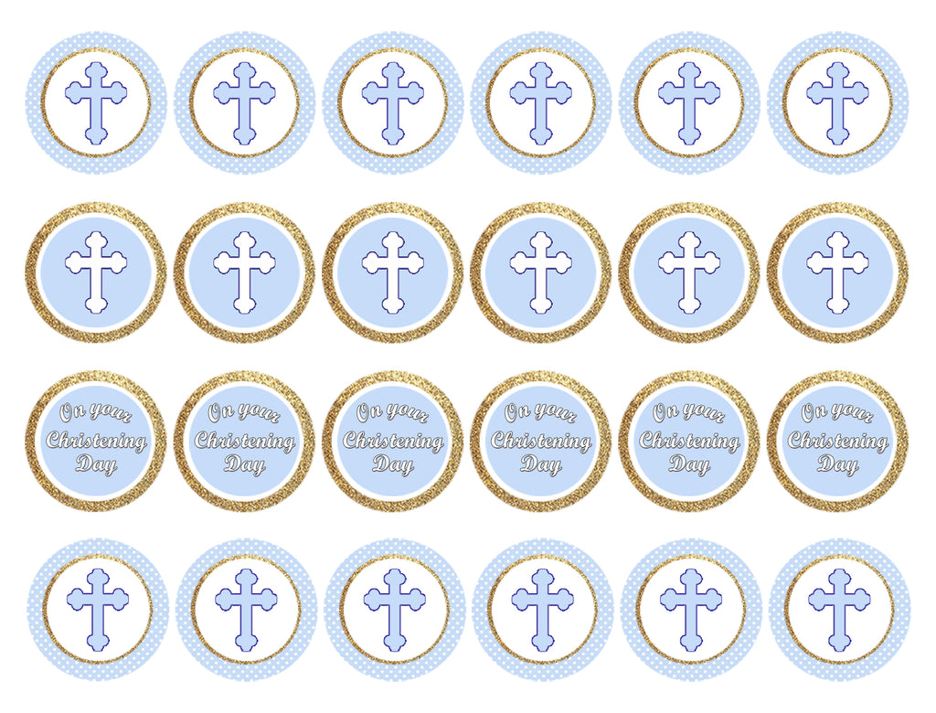 Baby Boy Cupcake Topper Template