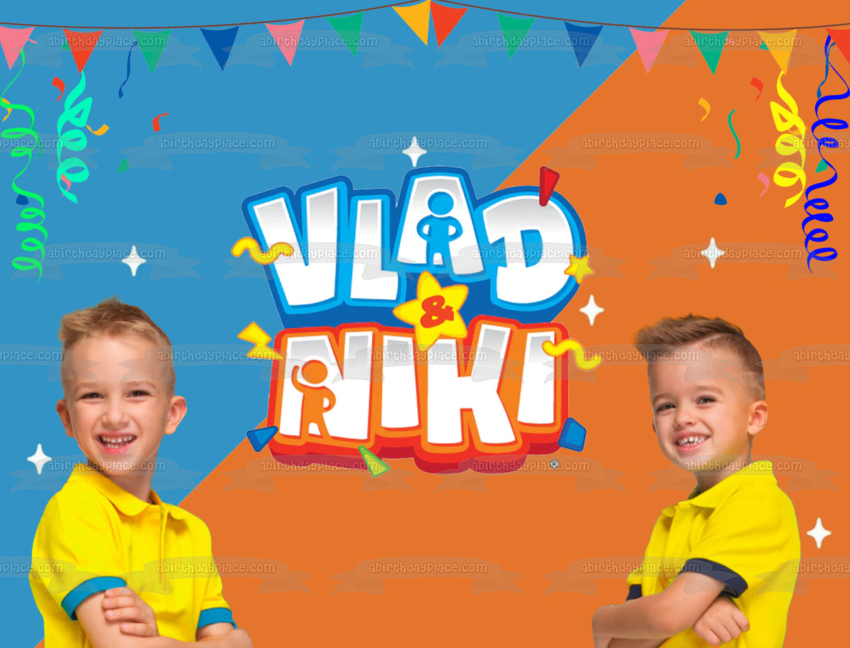 Vlad and Niki Russian American Youtube Edible Cake Topper Image ABPID5 ...