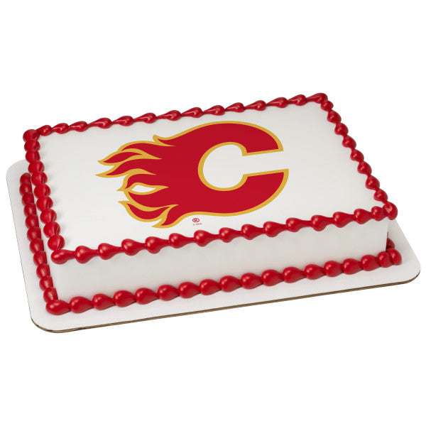 NHL® Calgary Flames Edible Cake Topper Image – A Birthday Place